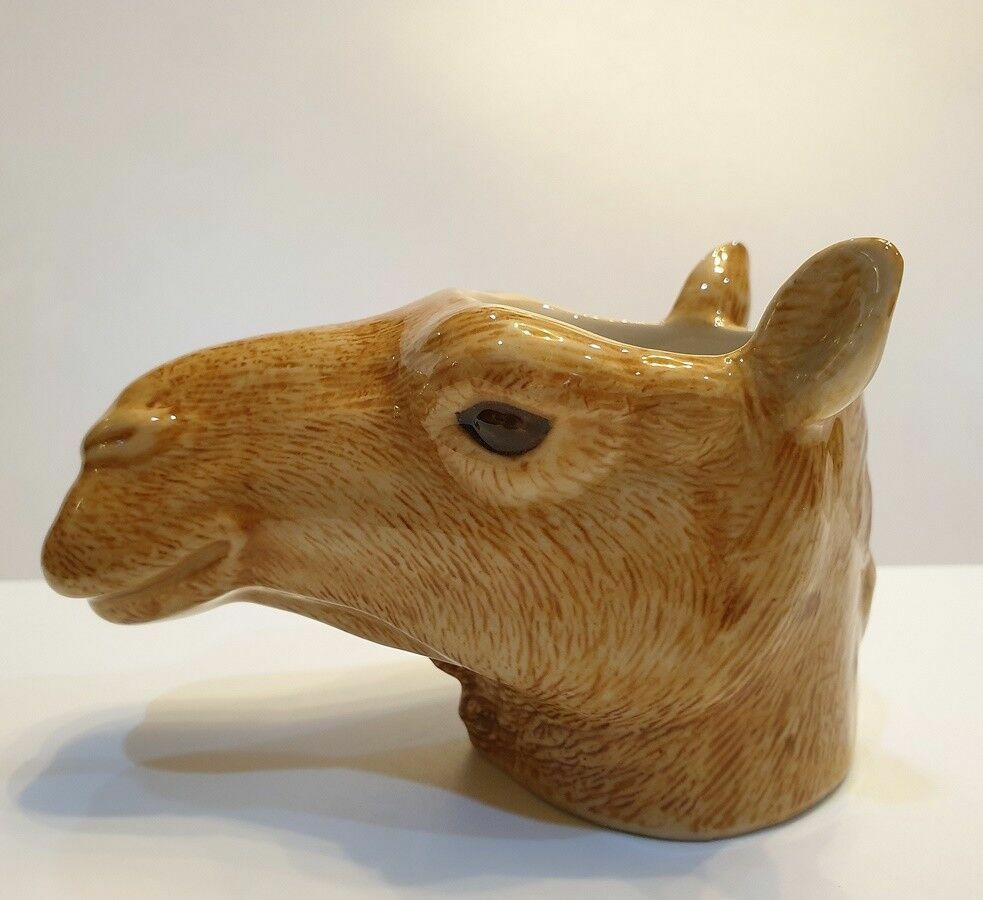 Camel Head Figurine Vase Pot Ceramic Planter Succulent Flower Egg Cup ...