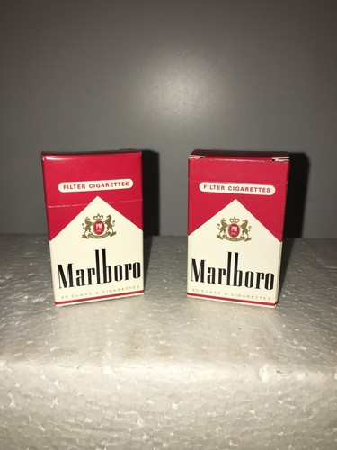 2- Marlboro Mini Red Matches Stick Boxes With Matches 1996 2 Inch ...