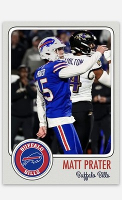 Matt Prater Novelty Football Card! Buffalo Bills | eBay
