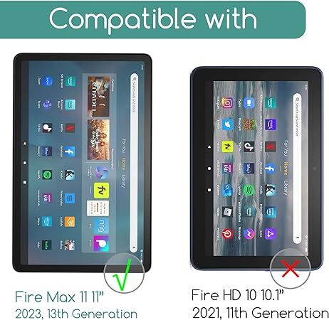 Max 11 Screen Protector Tempered Glass Screen Protector for Amazon 2 ...