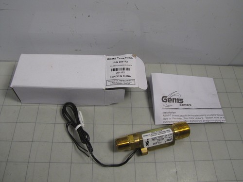 Gems Flow Switch 201172 / FS-380 1/2" x 3/8" Brass 0.25 GPM NEW | eBay