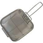 2 PC Gotham Steel Deep Fryer Mesh Basket Strainer Square Fold Handle ...