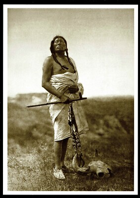 ⫸ 856 Postcard SLOW BULL Sioux Indian Medicine Man & Warrior 1907 ...