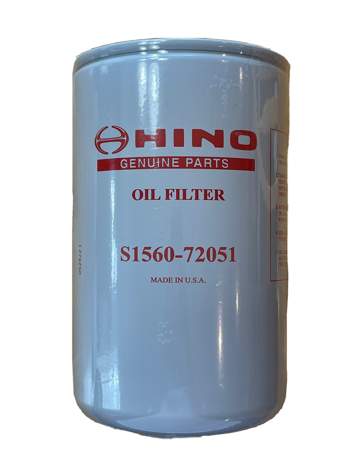 NEW Genuine OEM Hino Oil Filter 4 cylinder 145 155 165 185 195 | eBay