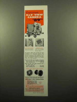 1963 Calumet 4x5 View Camera Ad! | eBay