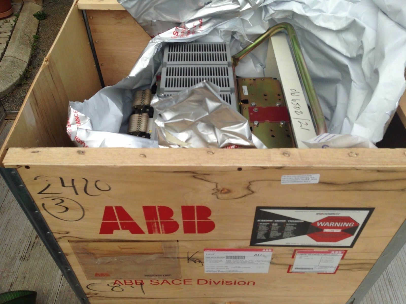 ABB SACE Novomax Uxab 233433100 GS G3 2000A Air Circuit Breaker ACB ...