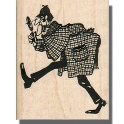 NEW Rubber Stamp, SHERLOCK HOLMES, Police, Man,British Detective,Cop ...