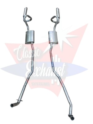 1971-72 Buick Riviera 8 Cyl Dual Exhaust System Without Resonators ...