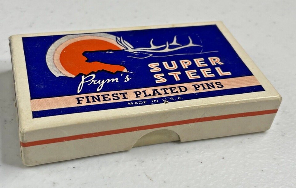 Vintage Prym’s Super Steel Dressmakers Finest Plated Satin Pins 3/4 ...