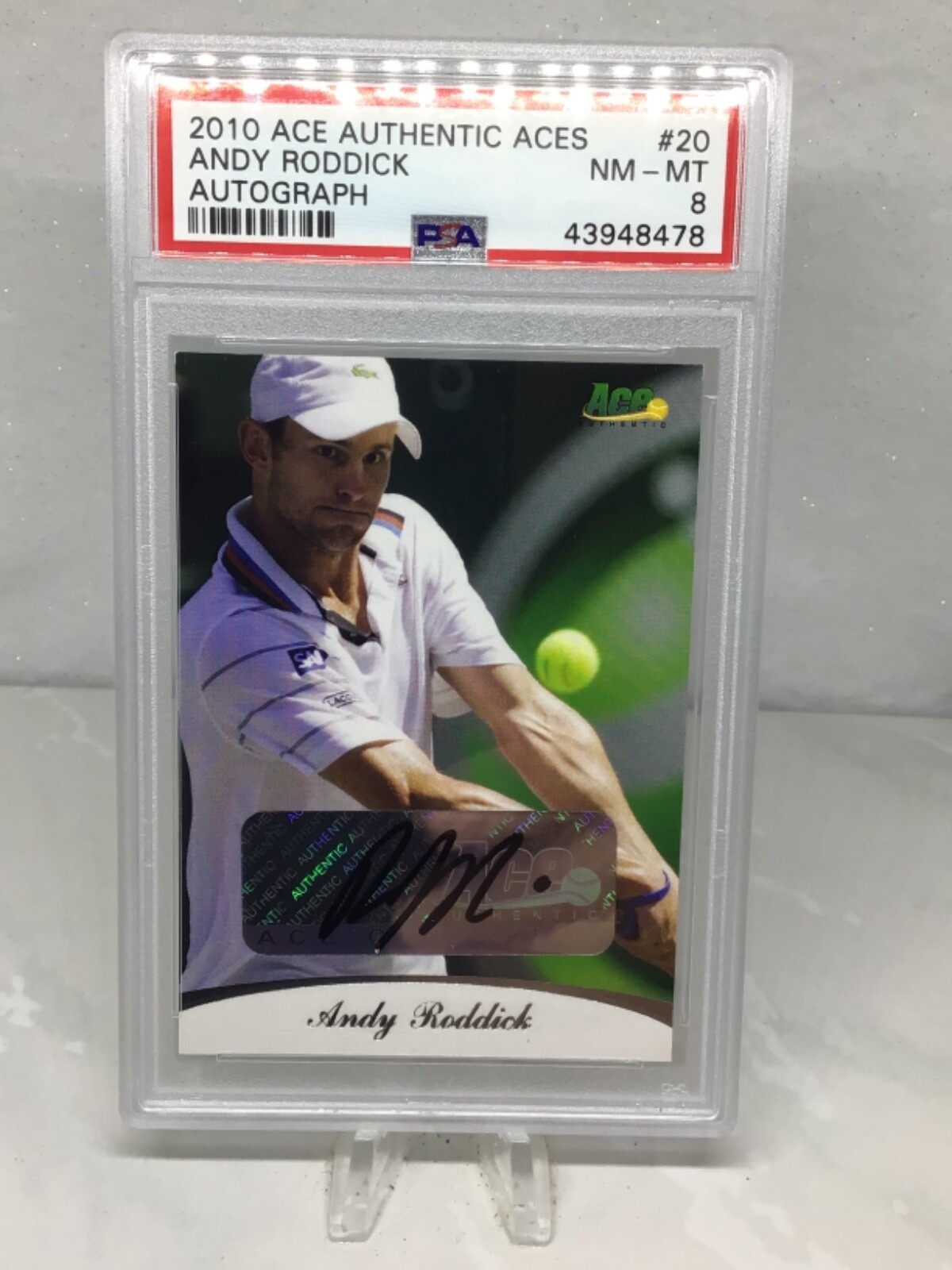 2010 Ace Authentic Aces Auto #20 Andy Roddick PSA 8 (Top Pop, Pop 1) | eBay
