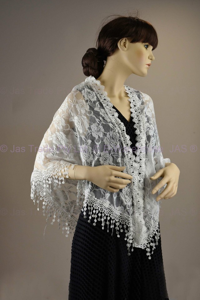 Triangle Lace Scarf Catholic Latin Mass Shawl Chapel Veil Mantilla ...
