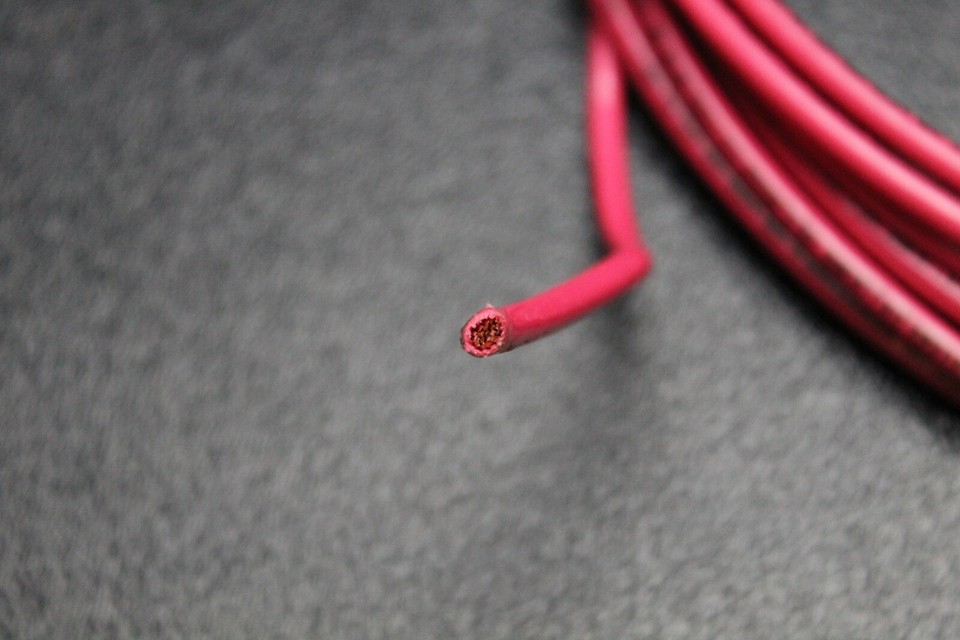 10 GAUGE THHN WIRE STRANDED RED 10 FT THWN 600V BUILDING MACHINE CABLE ...