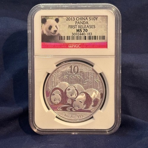 2013 China S10Y Panda First Releases NGC MS70 1 Oz .999 Silver | eBay