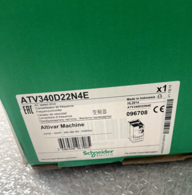 Schneider Electric, ATV340D22N4E, AC Speed Drive Altivar Machine 22kW ...