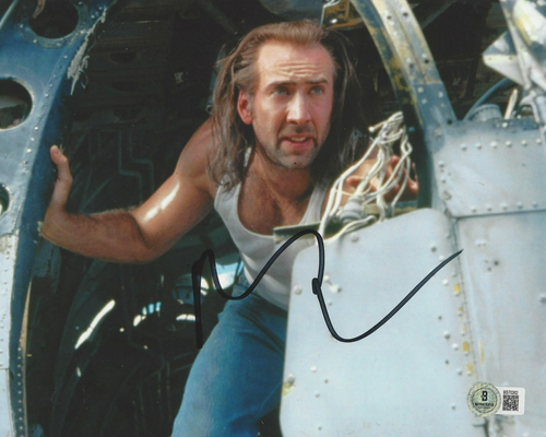 NICOLAS CAGE SIGNED 'CON AIR' 8x10 MOVIE PHOTO NIC PROOF BECKETT BAS ...