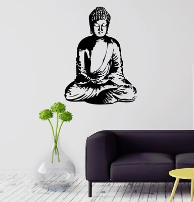 Wall Sticker Buddha Meditation Buddhism Religion Mantra Vinyl Decal ...