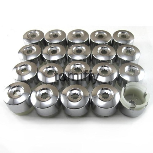 2004-2015 VW Touareg Chrome Wheel Lug Bolt Caps Cover 7L6601173A | 20pcs