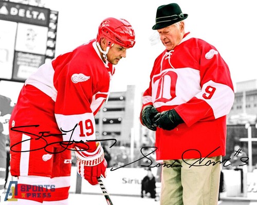 Steve Yzerman Gordie Howe Detroit Red Wings Legends Signed Photo ...