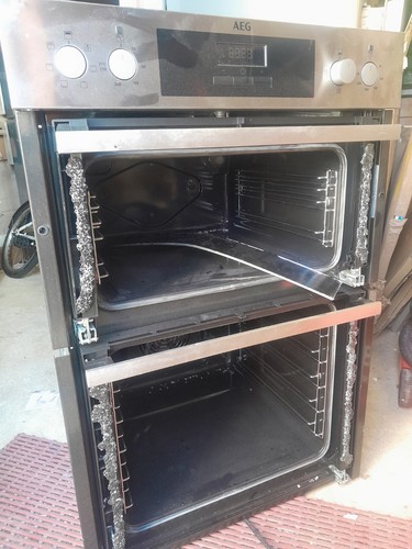 AEG DCB331010M 61L Built-In Double Oven - Stainless Steel needs door ...