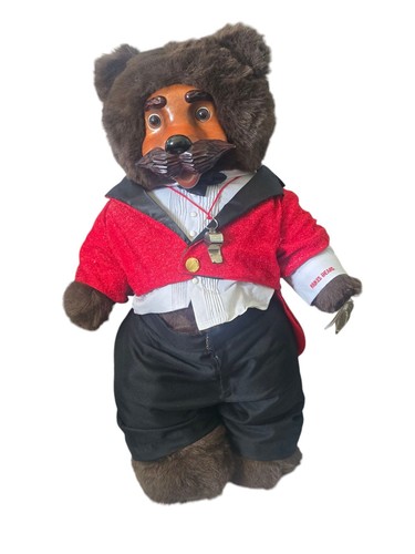 Robert Raikes Circus Bear Ringmaster Vintage 24" Wooden & Plush #1605 ...