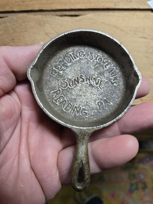 Antique advertising promo Cast Iron Reading stove Work Sunshine stoves ...