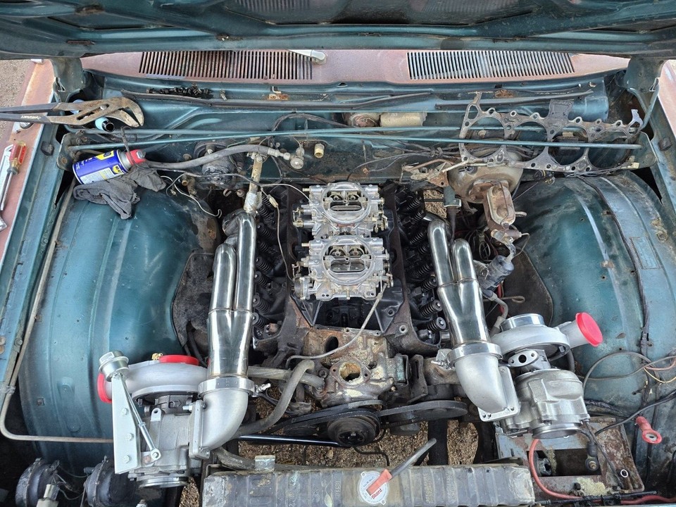 FOR Dodge Chrysler 350 361 383 400 413 426 440 Twin Turbo T4 Kit ...