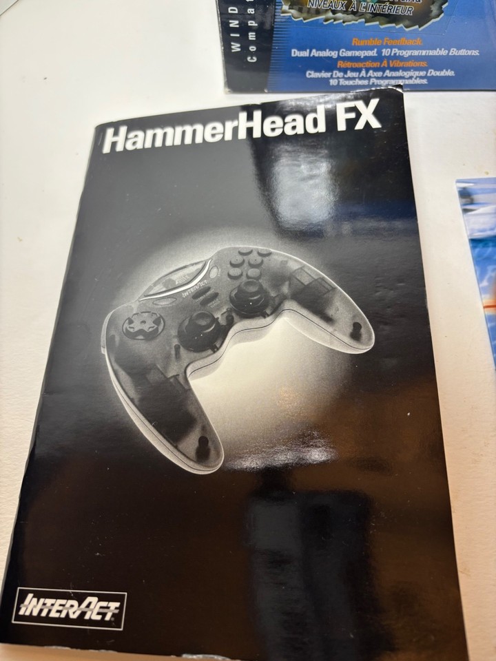 3dfx InterAct Hammer Head FX Retro Gamepad Gameport Controller ...