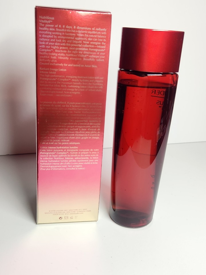 Estee Lauder NUTRITIOUS VITALITY 8 Radiant Energy Lotion 200 ml 6.7 Oz ...
