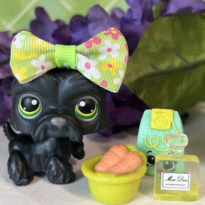 Littlest Pet Shop LPS Authentic 23 Black Scottie Scottish Terrier Dog ...