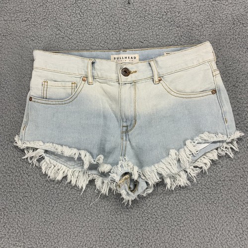 Bullhead Cut Off Mini Shorts Womens Size 7 Frayed Distressed High Rise ...