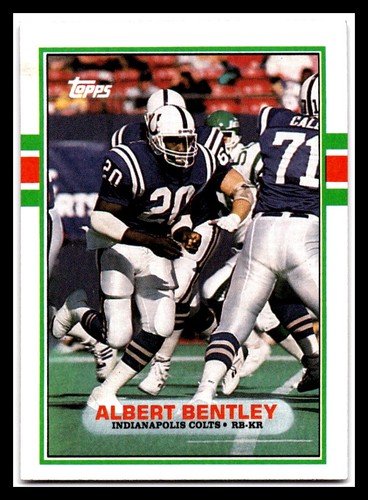 1989 Topps #216a Albert Bentley | eBay