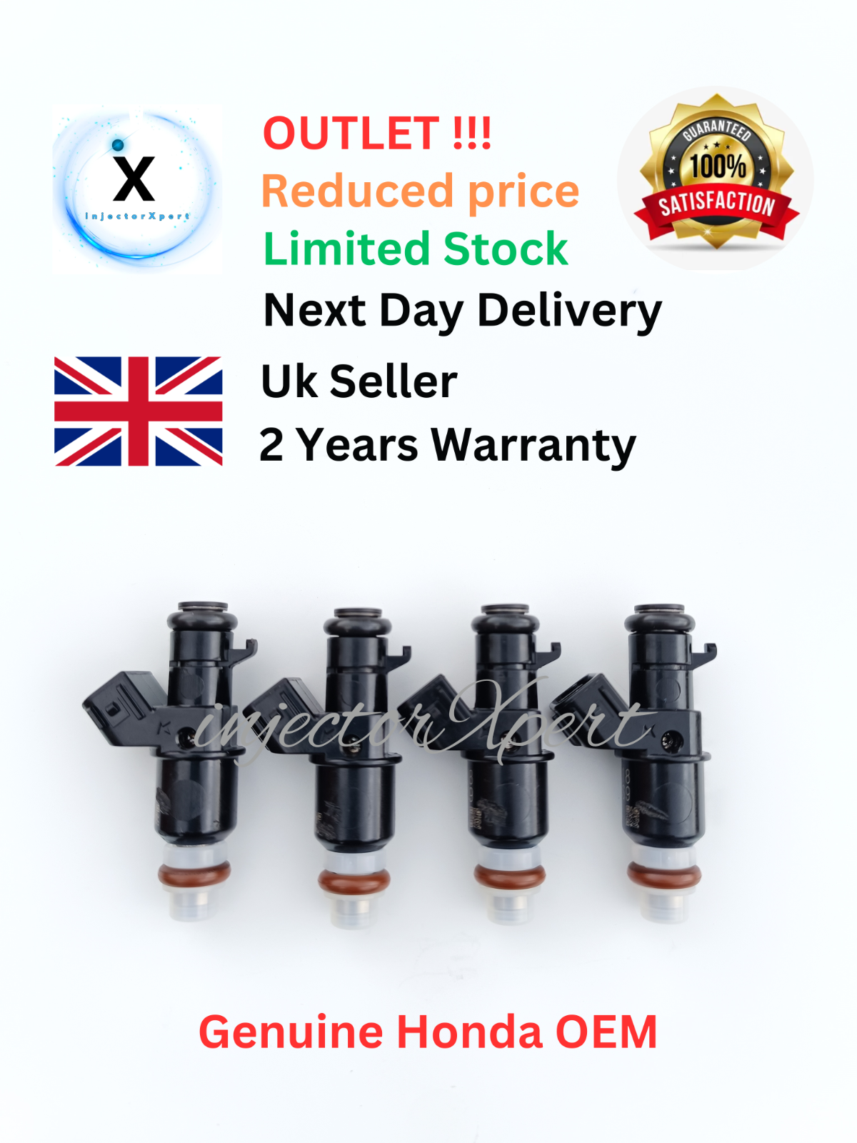 4x HONDA JAZZ 1.2L 1.3L MK2 MK3 I-VTEC - OUTLET Genuine Honda OEM FUEL ...