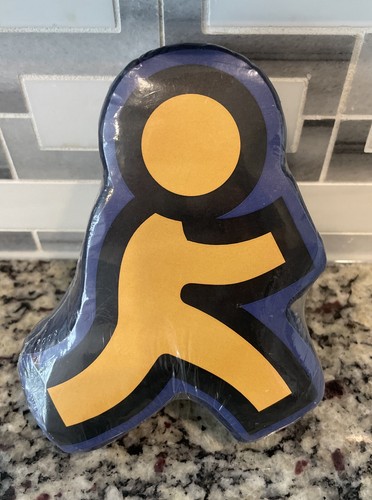 Vintage AOL America Online 9.0 Running Man Logo Graphic T-Shirt NOS ...