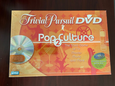 Trivial Pursuit DVD Pop Culture 2 Game: All Pieces & DVD Included ...