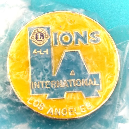 Lions Clubs International Vintage Pin Los Angeles District 4-L1 Lapel ...