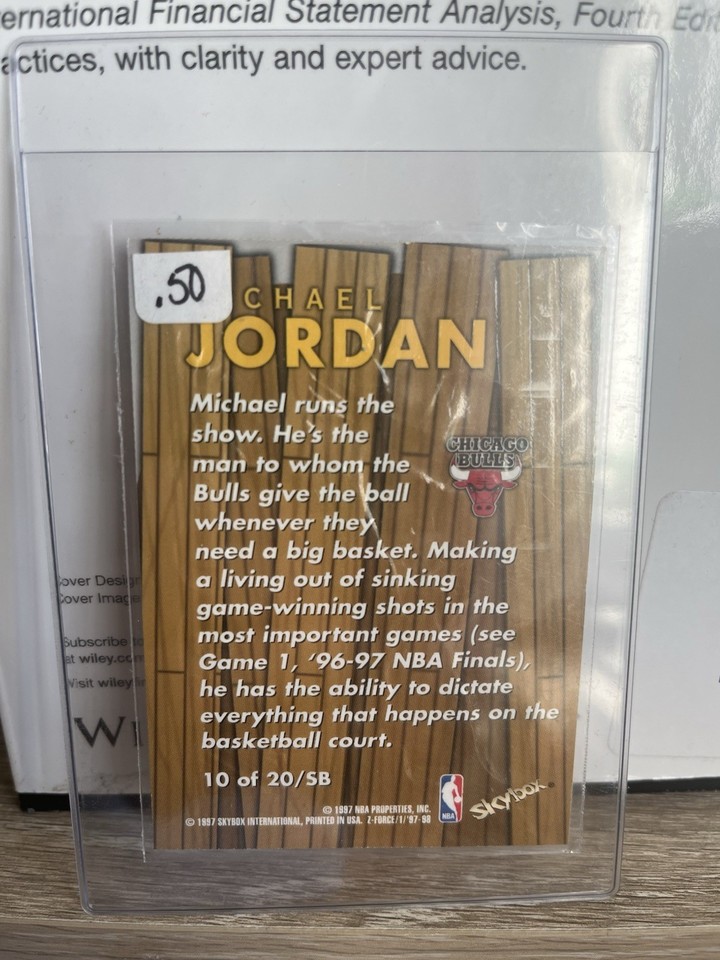 1997-98 Skybox Z-Force Michael Jordan Super Boss #10 Embossed Chicago ...