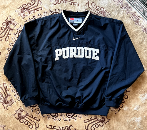 Vintage Nike Center Swoosh Purdue University Pullover Jacket, Size L ...