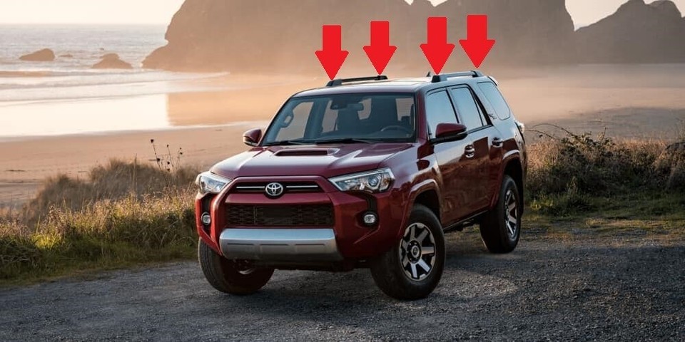 OEM Toyota 2002-2009 4Runner Roof Rack Leg Cover RH & LH Set of 4 ...