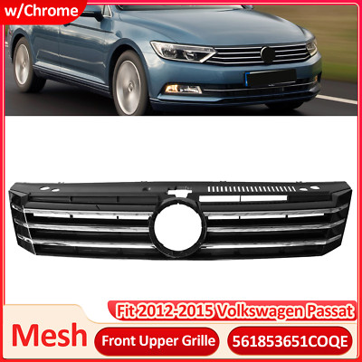 2012-2015 Volkswagen Passat Front Upper Grille Grill w/Chrome Trim ...