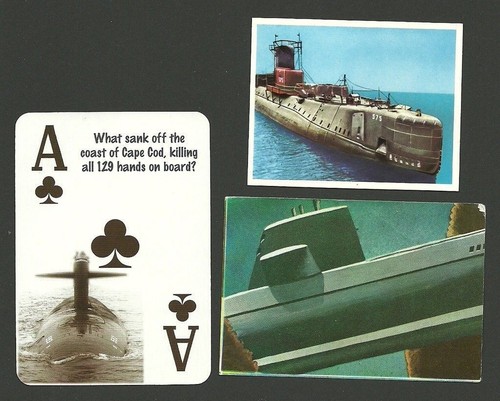 USS Thresher (SSN-593) Seaview Nuclear Powered Submarines Fab Card ...