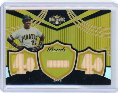 2006 Topps Triple Threads 40-40 Triple Relic #TTAR-29 Barry Bonds 2/9 ...