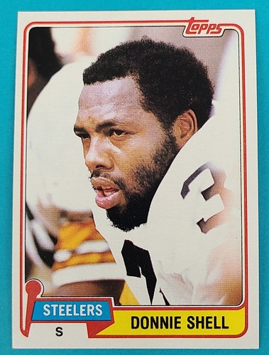 1981 Topps #90 Donnie Shell Pittsburgh Steelers FOOTBALL Card g | eBay