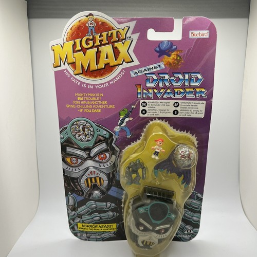 Mighty Max Horror Heads Droid Invader Bluebird Vintage New Sealed MOC ...
