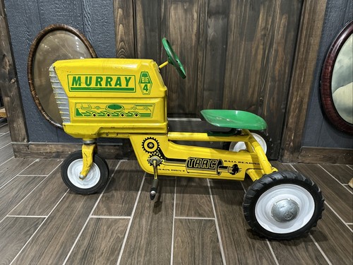 Murray Big 4 Pedal Tractor CHAIN DRIVE GREEN & YELLOW | eBay