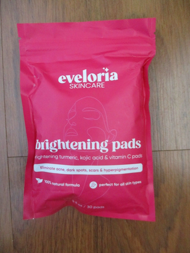 Eveloria Skincare Brightening Pads 30 Count Exp: 12/2027 100% Natural ...