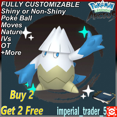Pokémon Legends Arceus Shiny Alpha Snover W/ Best 6IV Customizable | eBay