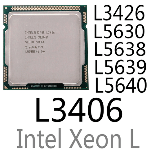 intel Xeon L3406 L3426 L5630 L5638 L5639 L5640 LGA1366 CPU Processor | eBay