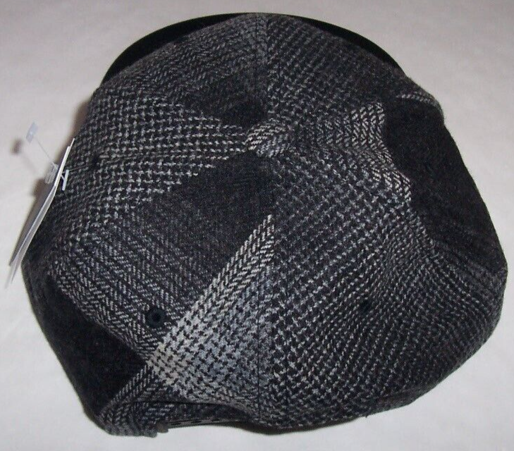NWT Pendleton GRAY/BLACK PATCHWORK PLAID WOOL Flat Brim Men's Trucker Cap Hat | eBay