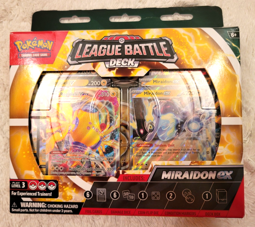 MIRAIDON EX LEAGUE BATTLE DECK 2023 Pokemon Nintendo Regieleki Vmax | eBay