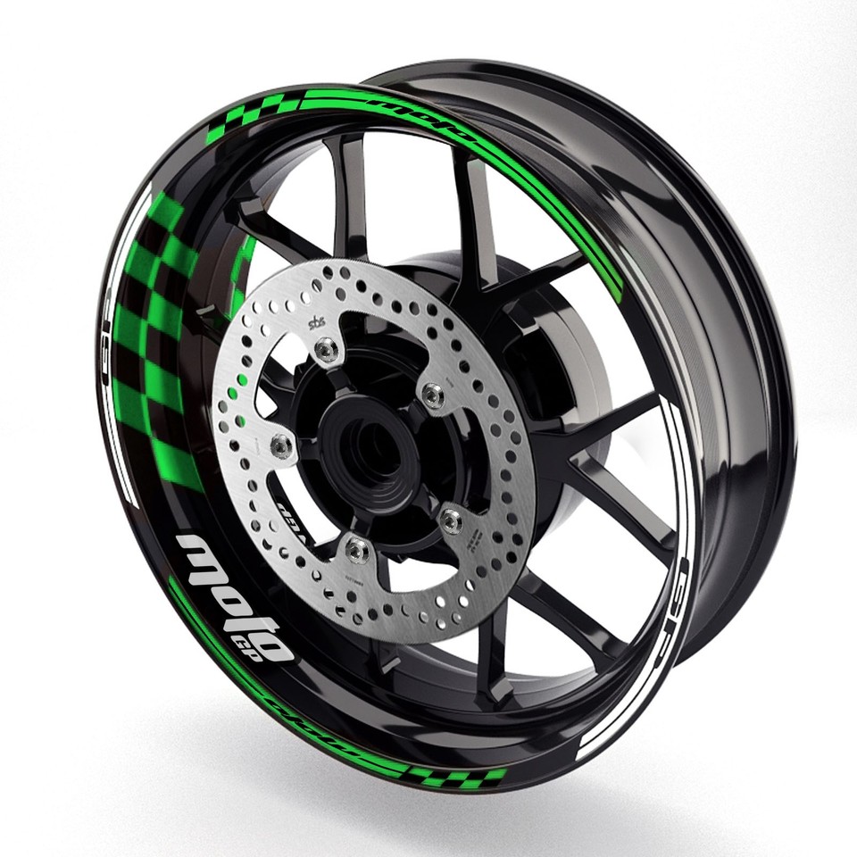 GP01 Racing 17" Rim Wheel Sticker For ZX6R Ninja 636 600 20 21 22 | eBay
